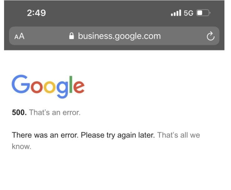  Ed 2023 500 And 429 Error Message When You Verify Your Google 